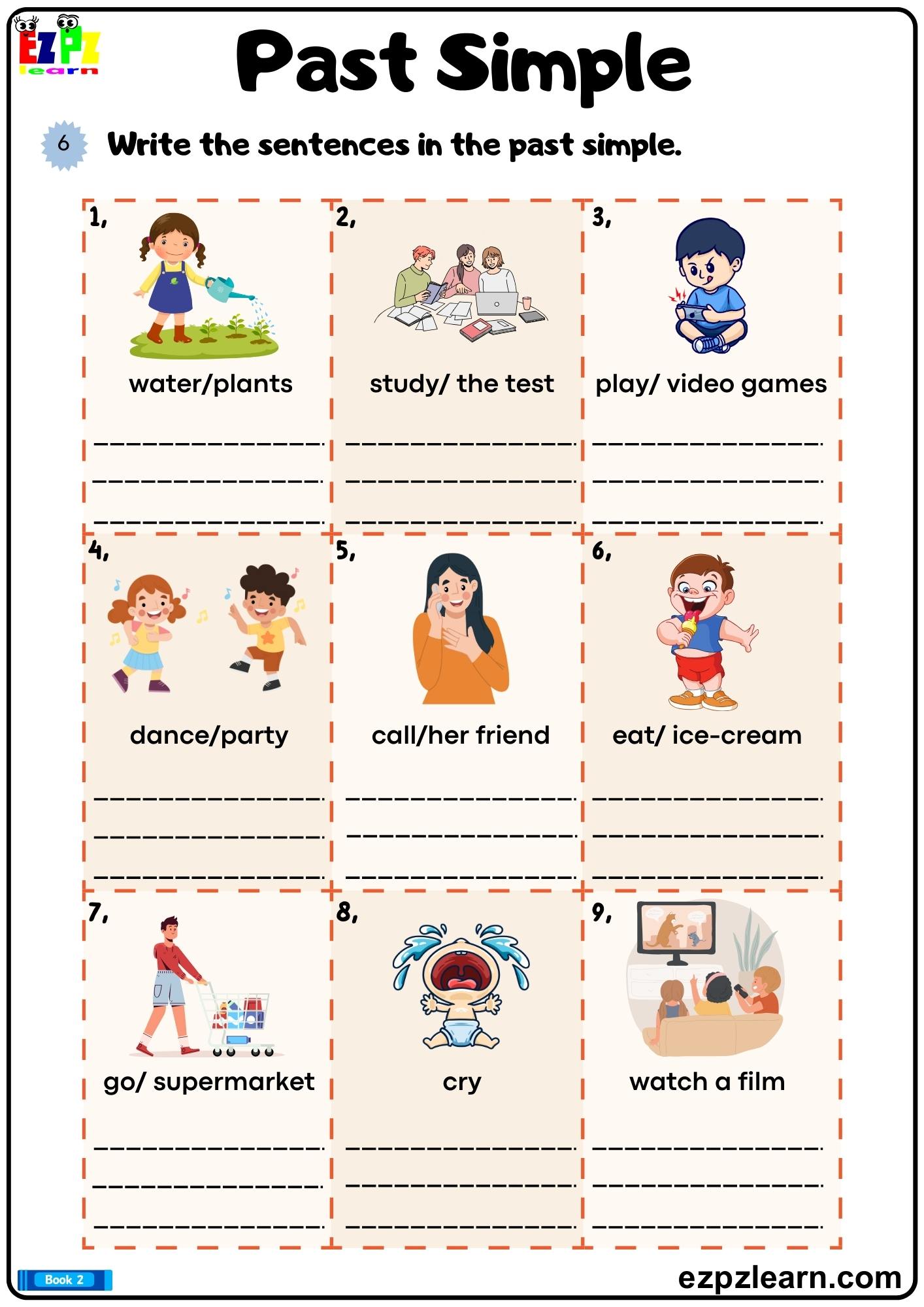 Simple Past - Ezpzlearn.com Simple Past - Ezpzlearn.com